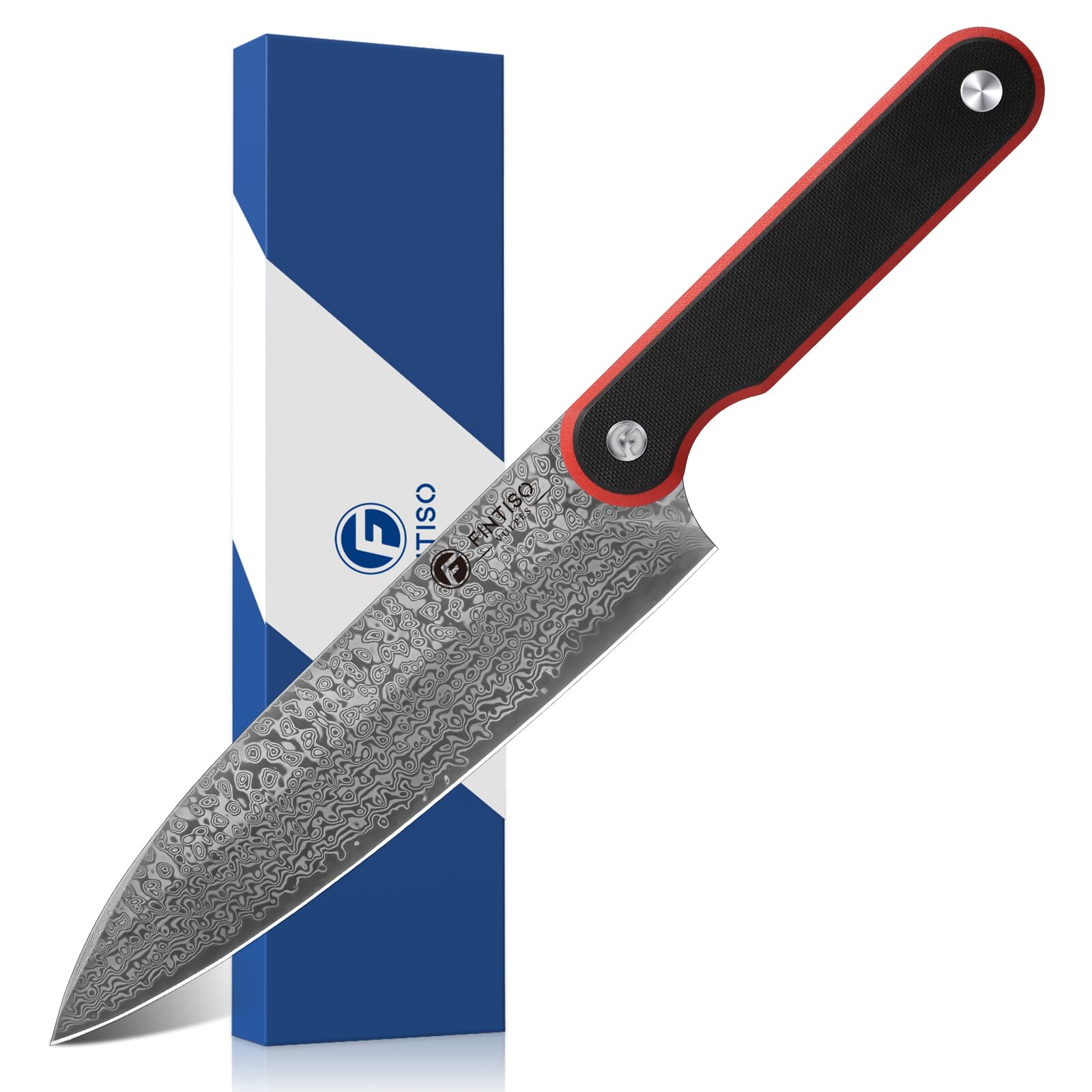 8" Chef Knife | 67-Layer Damascus Blade | G10 | Vulpes | FINTISO